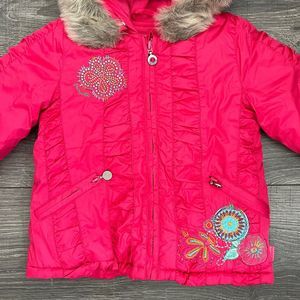 Pampolina | Jackets & Coats | Pampolina Baby Girls Pink Hooded Ski ...